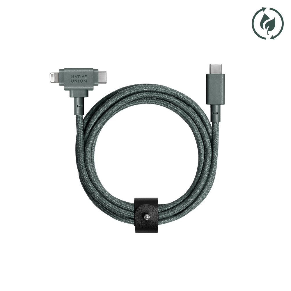 Belt Cable Duo (USB-C to USB-C & Lightning)